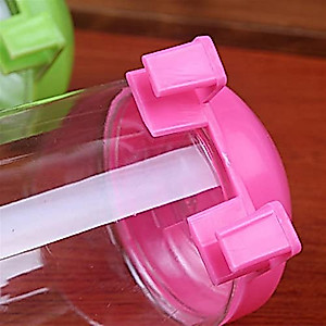 TECHPO Pet Water Bottle 1pcs 500ml Automatic Pet Drinking Water Supply Water Feeder Bottle for Small Cat Dog Hamster Gerbil Random Color Bottle Product Details (Color : Blue)