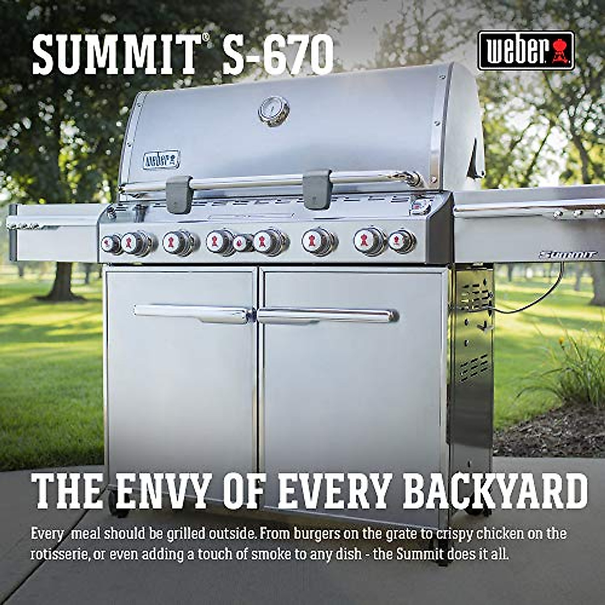 Weber Summit S-670 Liquid Propane Gas Grill, 7370001