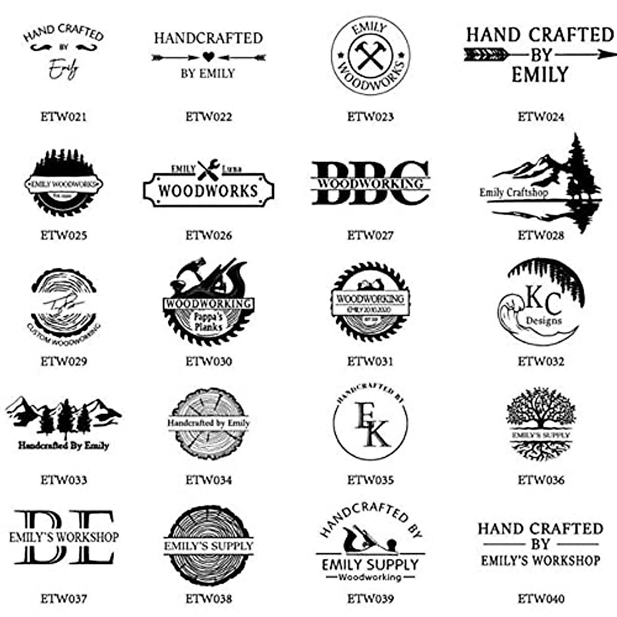 Custom Electric Wood Branding Iron for wood， 350W Custom Cake Logo BBQ Heat Stamp with Brass Head and Wood Handle for Woodworking and Handcrafted Design Compatible With 8mm (Electric iRon Only)