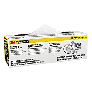 3M Hand masker Painters Plastic Plus MFB-12, 12 ft x 400 ft x .31 mil(3,65 m x 121 m x .00787 mm)