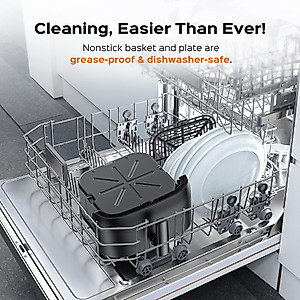 Dreo Air Fryer Pro Max, 11-in-1 Digital Air Fryer Oven Cooker with 100 Recipes, Visible Window, Supports Customerizable Cooking, 100℉ to 450℉, LED Touchscreen, Easy to Clean, Shake Reminder, 6.8QT