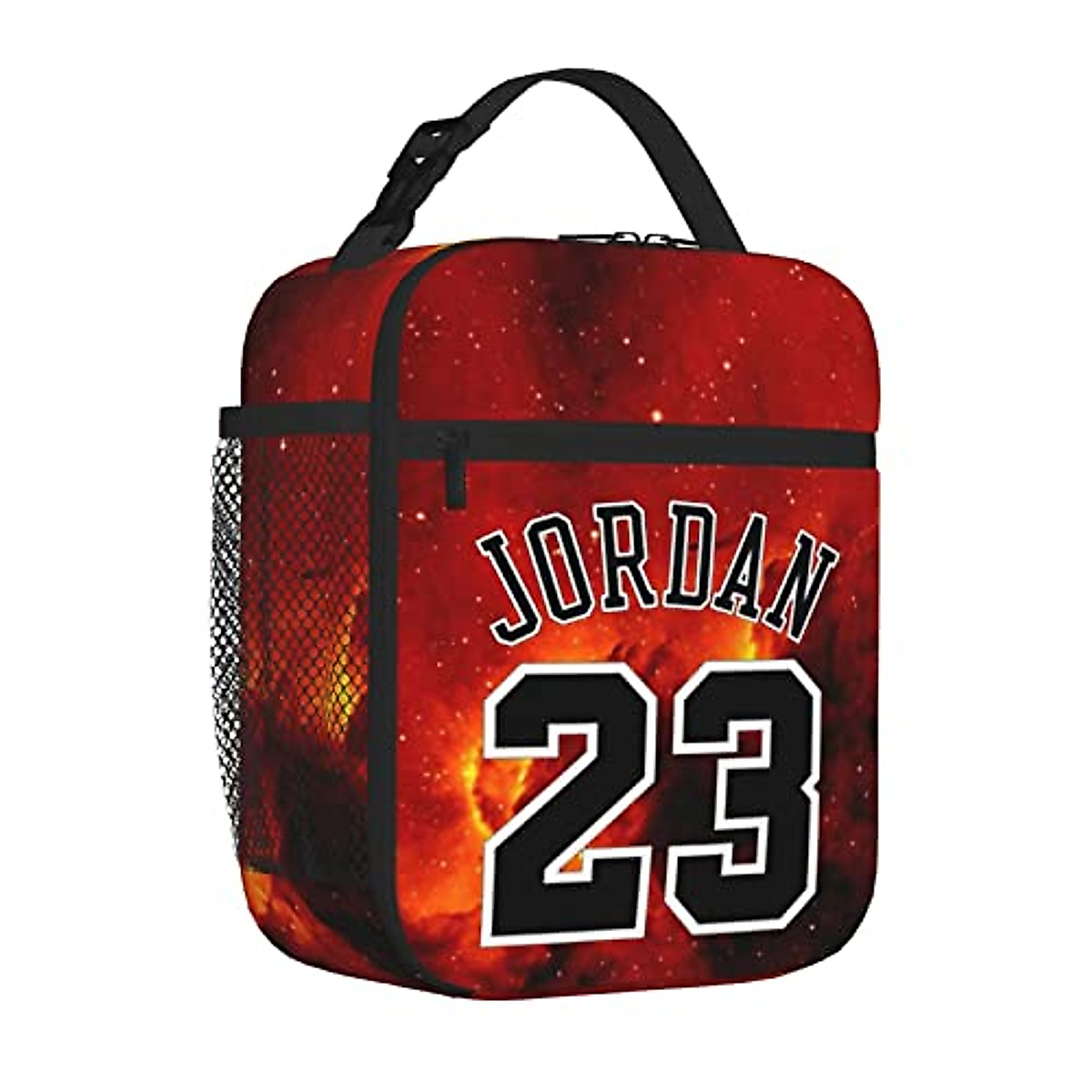 Auqizbx Basketball Number 23 Jordan Lunch Bag For Women Men Insulated Lunch Box For Reusable Lunch Tote Portable Bag For Work, Picnic, Travel