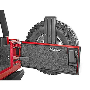 Bedrug - Jeep Cargo Kit | 1997 - 2006 Jeep Wrangler TJ, Cargo Liner w/ Tailgate Liner | Grey - 4 pc. | BRTJ97R