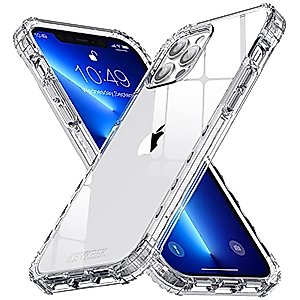 KEVKEEK Compatible with iPhone 13 Pro Max Case, Clear Case for iPhone 13 Pro Max Cover, [Anti-Yellowing] [Military Drop Protection] [Shock-Absorbing Corners] [Scratch Resistant]-Cyrstal Clear