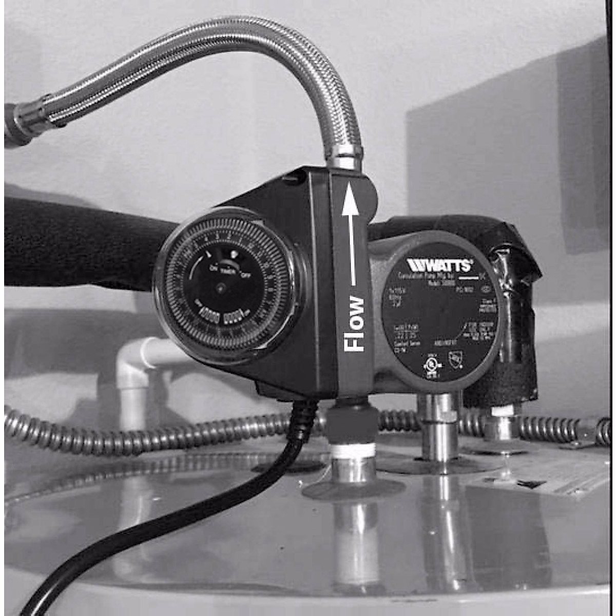 Watts Premier Extremely Quiet Instant Hot Water Recirculating Pump System with Built-In Timer for Tank Water Heaters, 6.2 Inches x 6.0 Inches x 5.0 Inches Device + Equipment