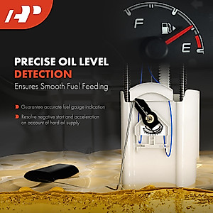 A-Premium Electric Fuel Pump Assembly with Sending Unit Compatible with Chevrolet Blazer, R10 R20 V10 V20 Suburban & GMC Jimmy, R1500 R2500 V1500 Suburban, 1987, 5.0L 5.7L 7.4L, Gas