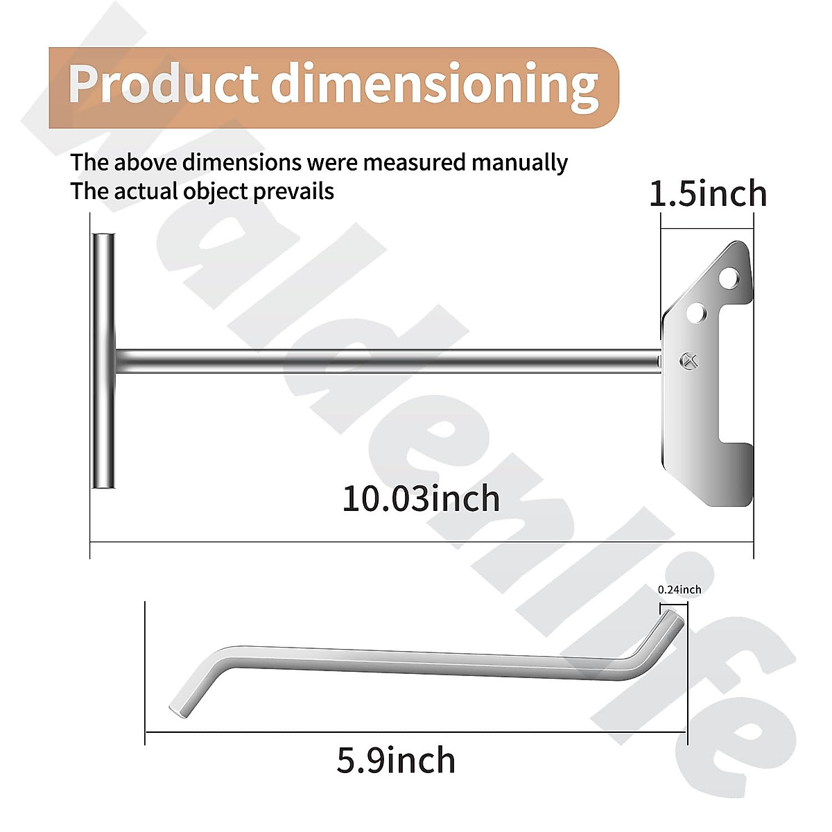 Garbage Disposer Unjamming Wrench & Garbage Disposal Wrench Tool, for InSinkErator/Moen Garbage Disposal Used To Un-Jam/Food Garbage Disposal And Dislodge Jams or Clutter From Above The Sink, Silver
