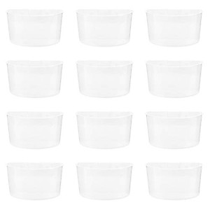 balacoo 12pcs Bird Water Hanging Cups Bird Food Water Bowls Clear Plastic for Bird Parrot Cage Feed Cup Food Container Supplies