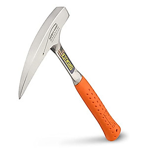 ESTWING Rock Pick - 22 Oz Geology Hammer with Pointed Tip & Shock Reduction Grip - EO-22P
