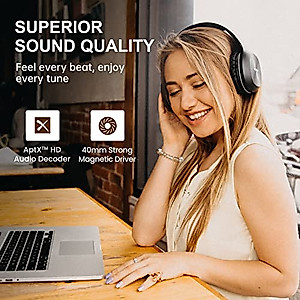 Edifier W800BT Plus Wireless Bluetooth Stereo Headphones (Black)