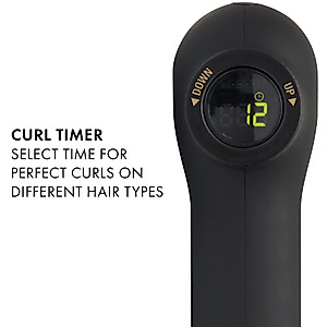 Hot Tools Pro Artist 24K Gold Curlbar Curling Wand Set | Long Lasting, Defined Curls (3/4, 1, 1¼, & 1½ in)