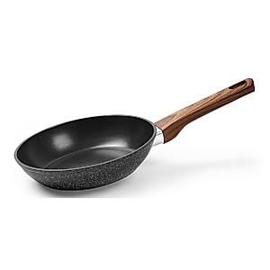 Innerwell Non Stick Frying Pan,Frying Pan Nonstick Egg Pan Non Toxic,Small Skillet Pans Omelette Pan,Induction Compatible,PFOA Free Healthy Pans,8inch,Black