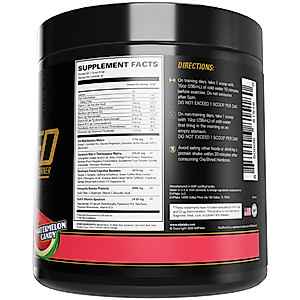 EHP Labs OxyShred Hardcore Super Dosed Pre Workout Powder - Preworkout Powder with L Glutamine & Acetyl L Carnitine, Energy Boost Drink - 275mg of Caffeine - Watermelon Candy, 40 Servings