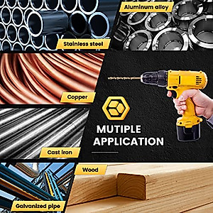 BOEN Cobalt Drill Bit Set - 13PCS M35 High Speed Steel Twist Jobber Length Drill Bits 1/16" - 1/4", Drill Bit for Hardened Metal, Stainless Steel, Cast Iron, Plastic and Wood, Indexed Storage Case