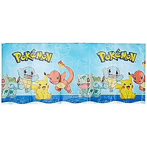 Amscan Pokemon Design Plastic Table Cover - 52' x 96' | Multicolor | 1 Pc
