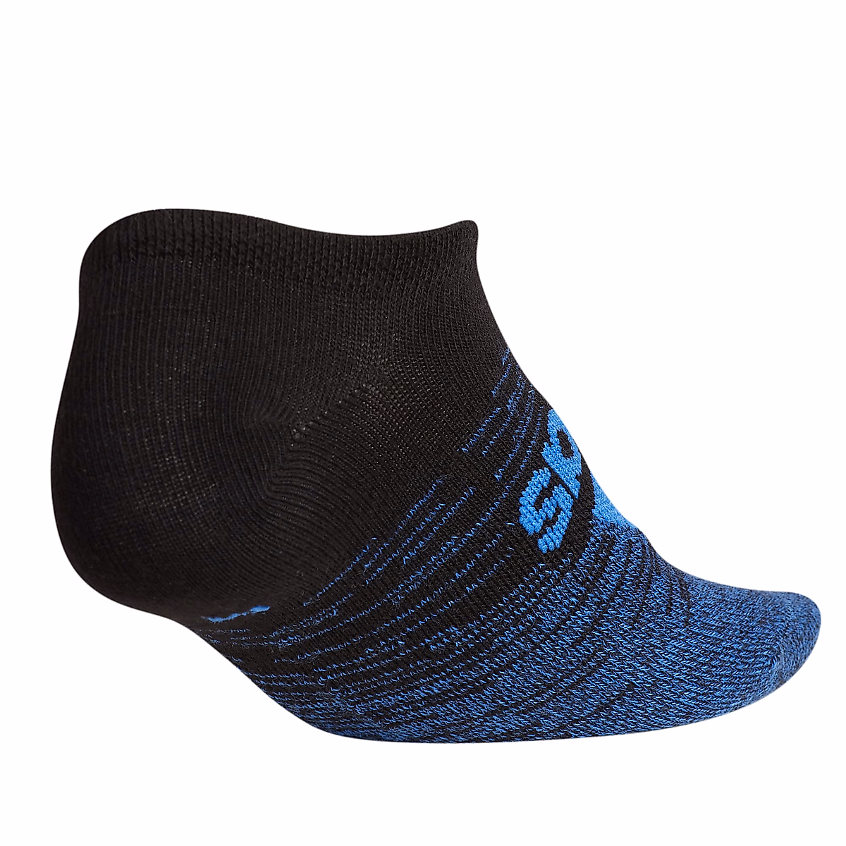 adidas Kids-Boy's/Girl's Superlite No Show Socks (6-Pair), Black/True Blue/Signal Green, Large