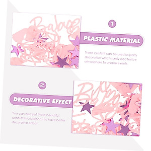 2pcs 1 Baby Shower Birthday Party Prop Table Scatter Confetti Party Favors Birthday Party Layout Supply Baby Confetti Birthday Confetti Shower Party Supplies Genders Reveal Ideas