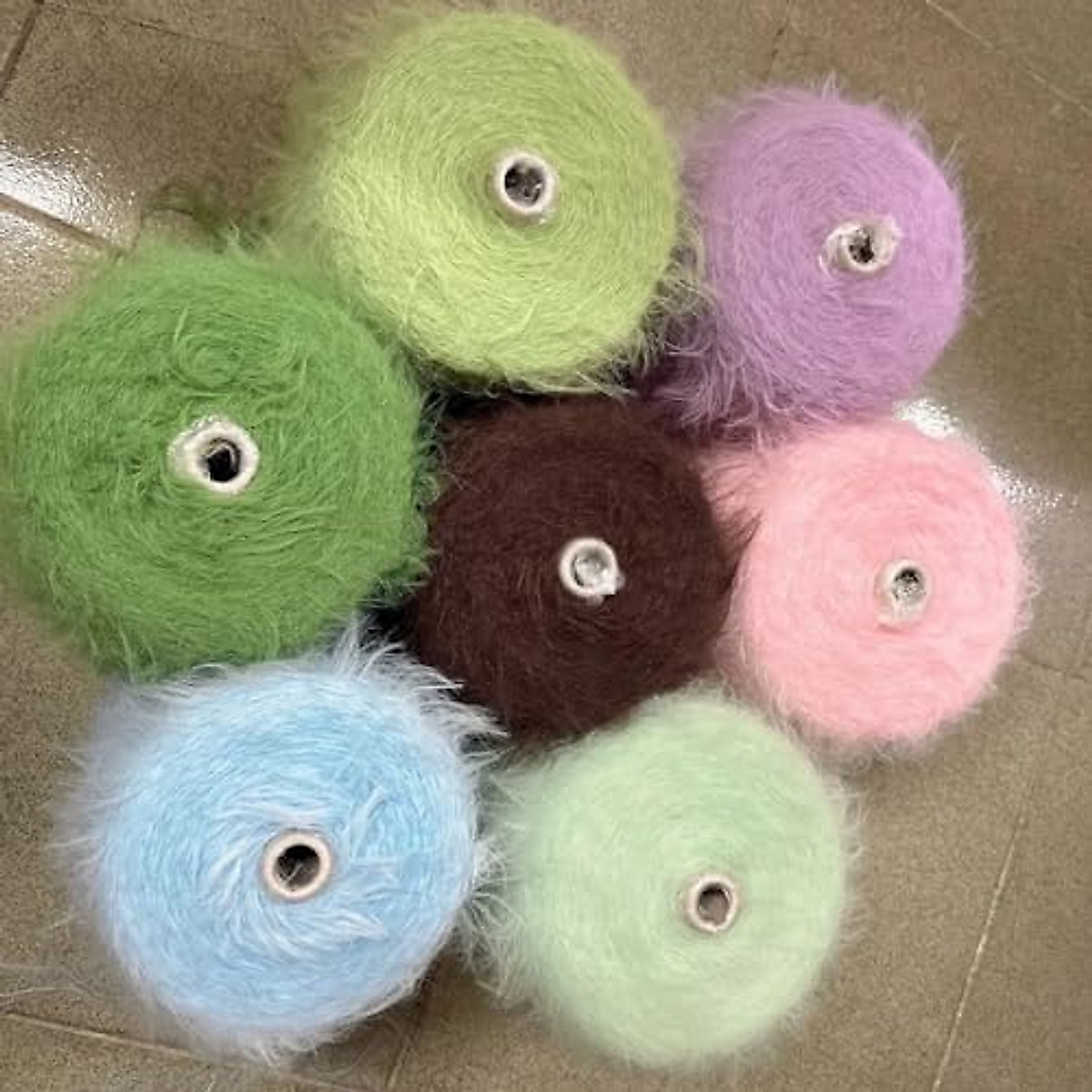 10CM Extra Long Imitation Mink Velvet Handmade DIY Bag Clothes 300 Grams Per Ball Cotton Yarn for Crochet (Color : 4)