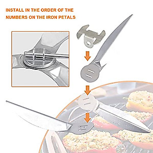22-1/2-Inch One-Touch Cleaning System Kit, Compatible with Weber Grill Parts, 7444 Weber Kettle Grills - for Grill Bottom, Grill Damper Air Amount Control and Kettle ash Clean-Out, Silver.
