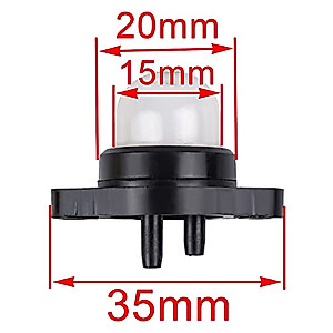 Hipa Primer Bulb Pump with Air Filter Fuel Filter Fuel Line Hose Tube Spark Plug for Poulan Craftman Chainsaw