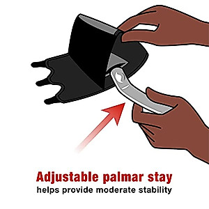 ACE Reversible Splint Wrist Brace, Provides moderate-stabilizing support to sore, weak and injured wrists, Adjustable, Gray, 1/Pack