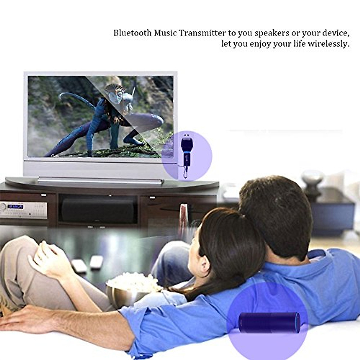 Bluetooth Transmitter for TV PC,YETOR 3.5mm Portable Stereo Audio Wireless Bluetooth 5.2 Audio Transmitter for TV,PC,MP3/MP4.USB Power Supply(TX9)