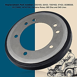 7600135YP 04743700 7053103 09475300 Friction Wheel & Brake Liner Compatible with Ariens MTD Lawn Mower and snowblowers,Replacement 7057423, 00300300, 00170800,1720859,AM122115 (OD 6" ID 5-1/8")