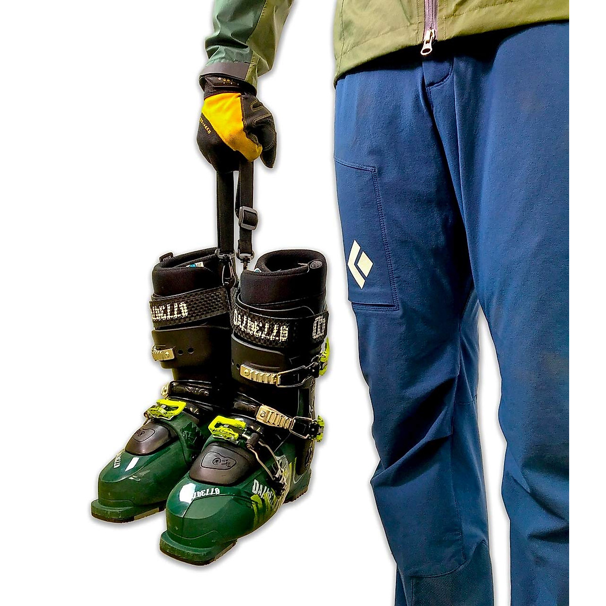 StoreYourBoard Ski and Boot Carrier Straps, Adjustable Shoulder Sling System, Heavy-Duty (Boot Carrier, 2 Pack)