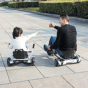 Camelmother Hoverboard Seat Attachment Transform Your Hoverboard into Go Kart for Kids or Adults,Adjustable Hoverboard Accessories for Self Balancing Scooter