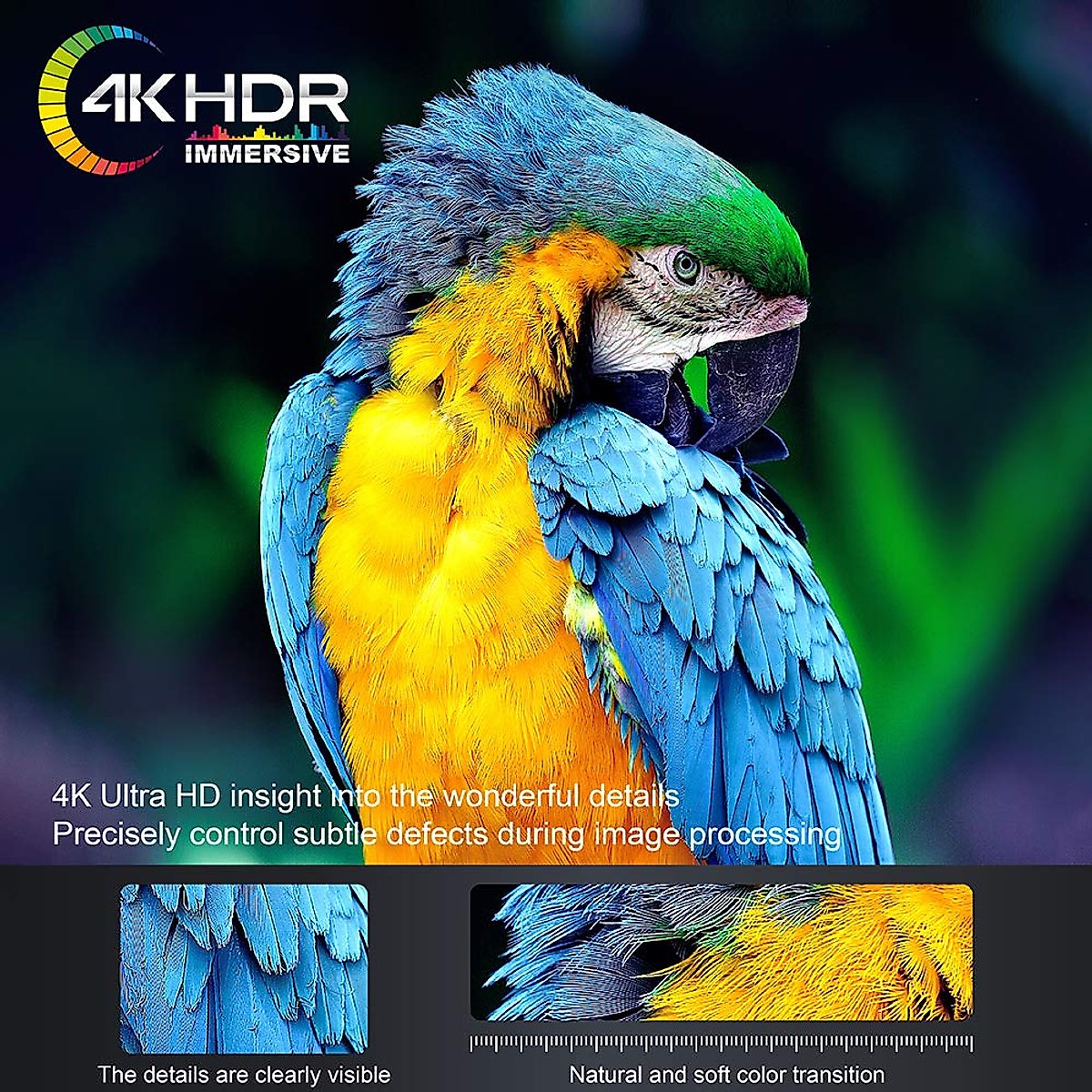 c-force Portable Monitor, 15.6'' 4K UHD Laptop Monitor USB C HDMI Computer Display HDR Eye Care External Screen w/Smart Cover for PC Mac Phone Xbox Switch PS5