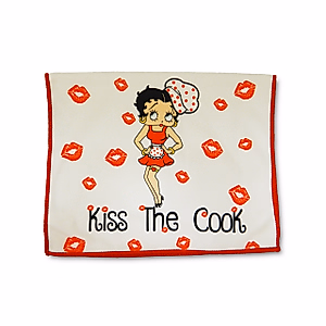 Midsouth Products Betty Boop Kitchen Towel - Kiss The Cook