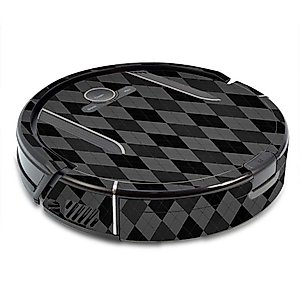 MightySkins Skin Compatible with Shark Ion Robot R85 Vacuum - Black Argyle | Protective, Durable, and Unique Vinyl Decal wrap Cover | Easy to Apply, Remove, and Change Styles | Made in The USA