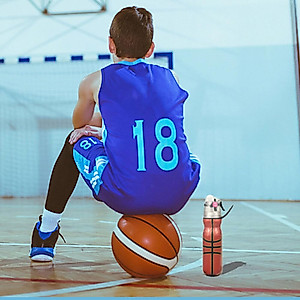 efiLneerG Insulated Sports Water Bottle with Spray Mist and Sip Kids Cool Misting Water Bottles School for Gym Cycling Climbing 20 OZ, Leak Proof Squeeze Cold Basketball Water Bottle