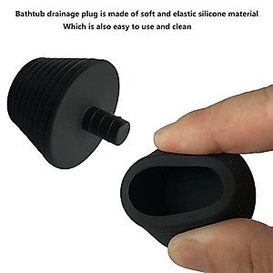 2pcs Universal Bathtub Stoppers, Silicone Tub Stoppers for Bathtub, Drain Plug for 1.18 to 1.77 inch Kitchen Bathtub Hand Basin Sink Drains