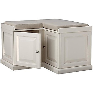 Home Decorators Collection Walker Corner Bench, 20" Hx30 Wx30 D, White