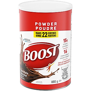 BOOST Nutritional Powder Instant Breakfast Drink Mix Chocolate 880g/31oz {Imported from Canada}