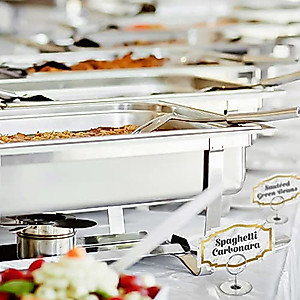 12-Pack of 2.25" Table Number Holder, Menu, and Place Card Stands | Tabletop Stainless Steel Ring-Clip Card Markers & Photo Holder for Restaurants, Weddings, Banquets, Home Usage, and Parties