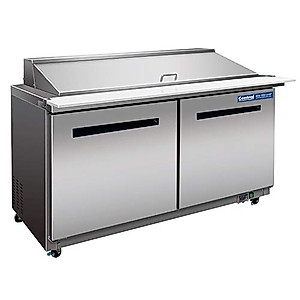 Kratos Commercial Refrigerator with Sandwich/Salad Prep Table - 2-Door, 60" W, Mega-Top Unit, 24 Pan Capacity (69K-808)
