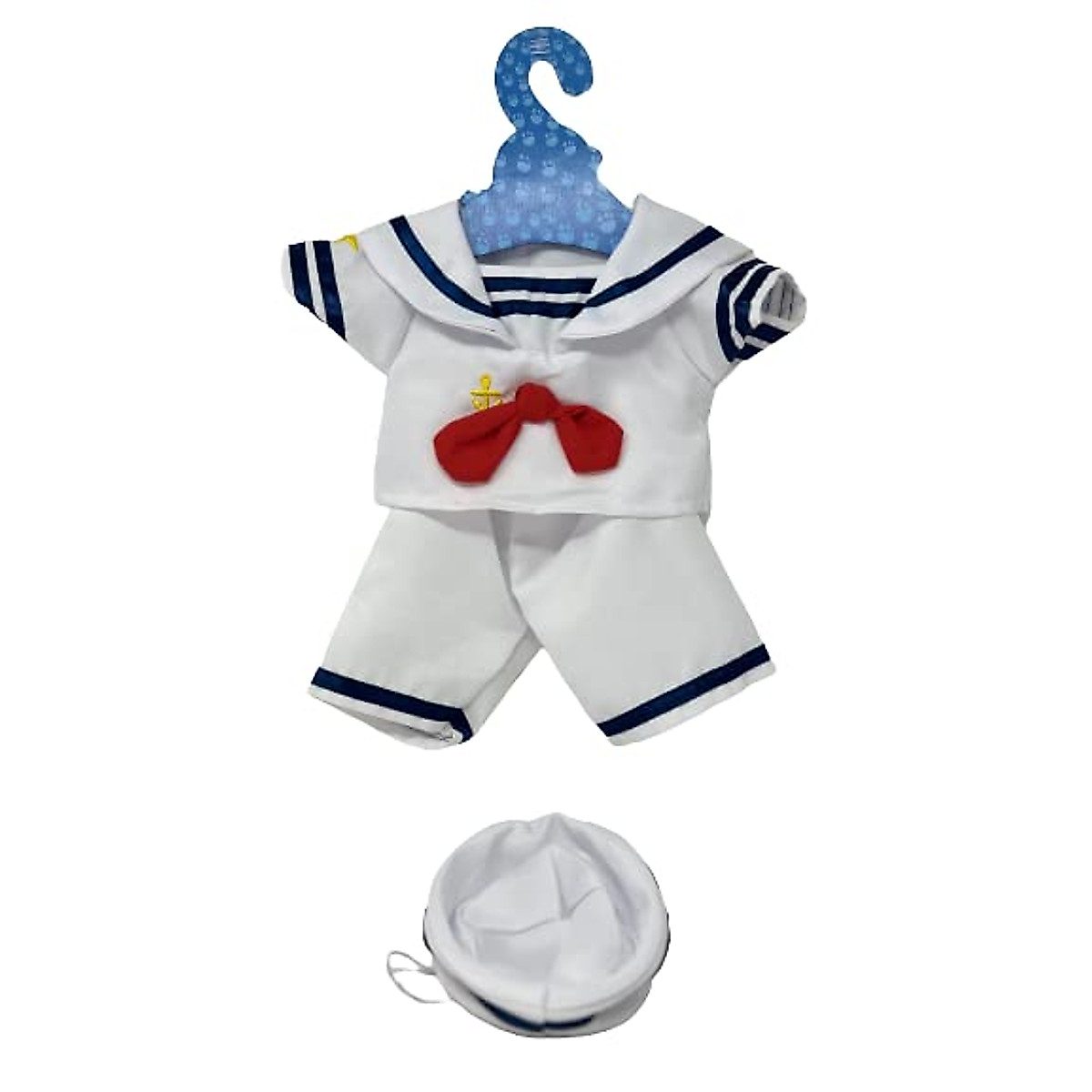 Sailor Boy w/Hat for Stuffed Toy Outfit - Fits Most 14"-18" Soft Toys, Adorable Dress-up Set Buddy Friends, Make Your Own Plushie Gifts, Birthday, Little Ones!