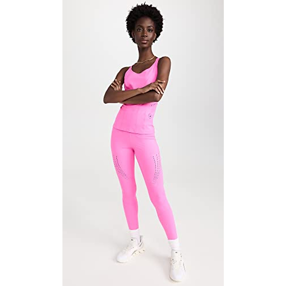 adidas by Stella McCartney Women's TruePurpose Training Tanktop, Screaming Pink, S