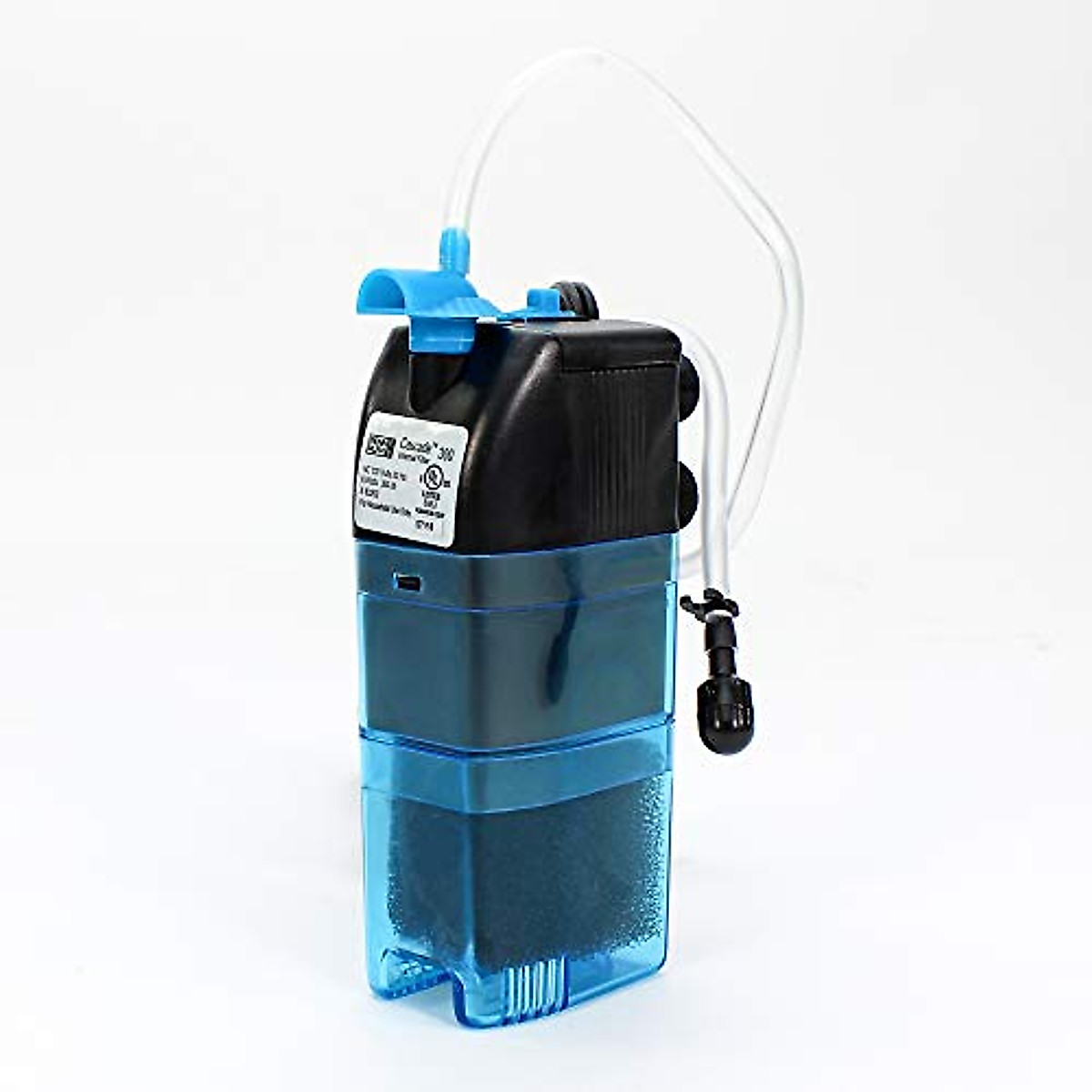 Penn-Plax Cascade 300 Fully Submersible Internal Filter – Provides Physical, Biological, and Chemical Filtration for Aquariums and Turtle Tanks