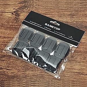 Sametop Helmet Adhesive Sticky Mounts Flat Curved 3M Mount Compatible with GoPro Hero 11, 10, 9, 8, 7, 6, 5, 4, Session, 3+, 3, 2, 1, Hero (2018), Fusion Max Cameras (8 Packs)