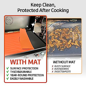 Griddle Mat 36 Inch for Blackstone Grill Heavy Duty Food Grade Silicone Mats for Blackstone Griddle Protect Griddle from Rodents, Insects, Debris and Rust, All Season Cooking Protective Cover