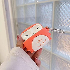 AirPods Pro Case Cover,3D Cute Cartoon Soft Silicone Protective Cover Ocean Animal Fashion Character Silicone Cartoon Kawaii Airpod pro Skin Fun Funny Cool Keychain Kids Teens Cases