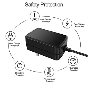 100V-240V to 24V 1A AC/DC Switching Power Supply Adapter with 5 Selectable Adapter Plugs