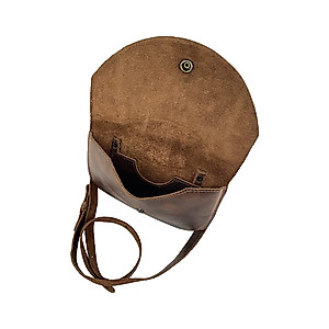 Hide & Drink, Hip and Shoulder Bag Handmade from Full Grain Leather (Bourbon Brown)