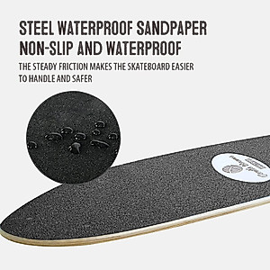 Gentle Booms Sports Skateboard Swing, 29.7×9.5 inch Large Stand Up Surf Swing with Adjustable Handle, Up to 660 Pounds Weight Capacity, Outdoor Swing for Kids