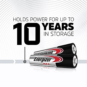 Energizer AAA Batteries, Max Triple A Alkaline, 4 Count (Pack of 5)