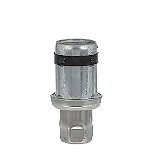 1-5/8" Round Stainless Steel Clad Zinc Die Cast Adjustable Hex Foot Insert with Locking Ring - Industrial Grade