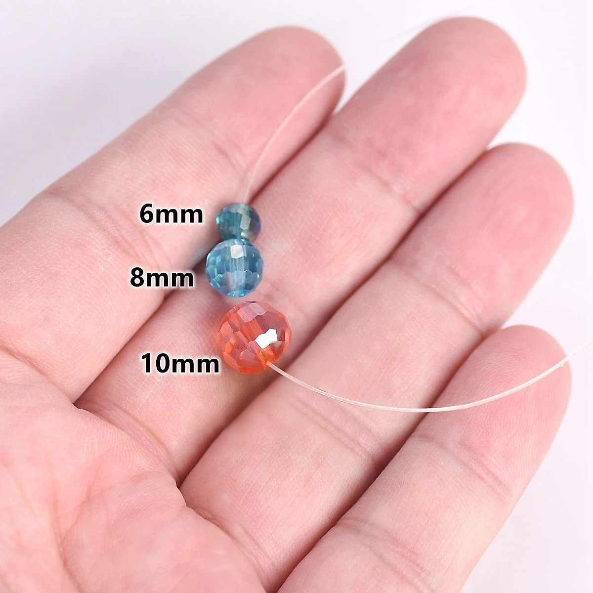 VIVP 8mm Crystal Glass Beads for Jewelry Making,Jet Black Faceted Round Glass Beads for Crafts Bracelet,Crystal Spacer Beads for Jewelry Making DIY Necklace Bracelet Earring（70pcs）